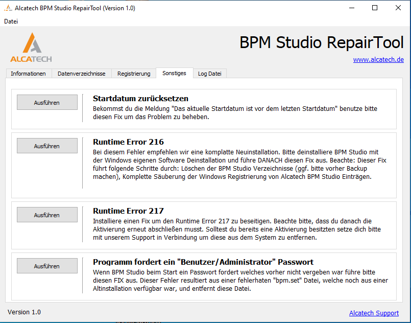 Runtime Error 216 217 Alcatech de Hilfe Center